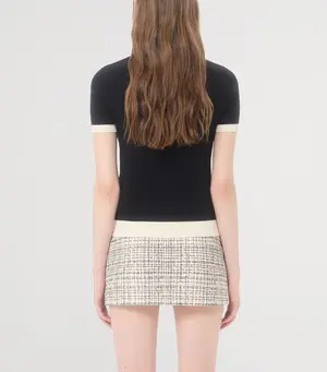 Valentino Garavani Cotton Knit Polo Shirt With Bow Detail
