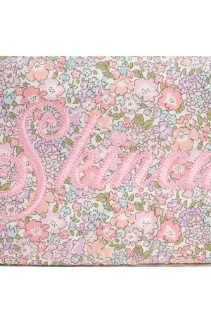 Stoney Clover Lane X Liberty Small Skincare Embroidered Cotton Pouch - Michelle