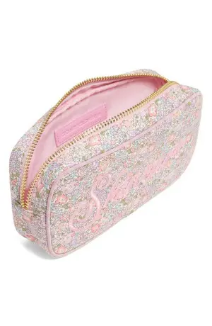 Stoney Clover Lane X Liberty Small Skincare Embroidered Cotton Pouch - Michelle