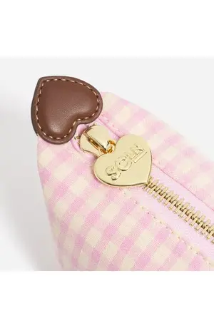 Stoney Clover Lane X Liberty Gingham Print Cotton Canvas Pouchette