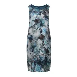 CONQUISTA Sleeveless Floral Print Dress - Green