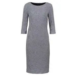 CONQUISTA 3/4 Sleeve Jacquard Fitted Dress