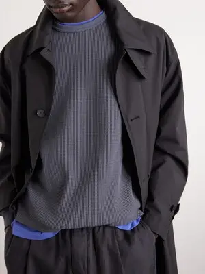 WTAPS Logo-detailed Waffle-knit T-shirt