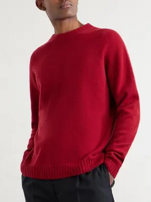 John Smedley Norfolk Recycled-cashmere And Merino Wool-blend Sweater - Red