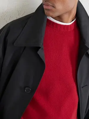 John Smedley Norfolk Recycled-cashmere And Merino Wool-blend Sweater - Red