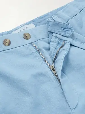 Boglioli Straight-leg Cotton-blend Suit Trousers
