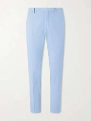 Boglioli Straight-leg Cotton-blend Suit Trousers