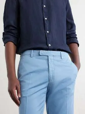 Boglioli Straight-leg Cotton-blend Suit Trousers