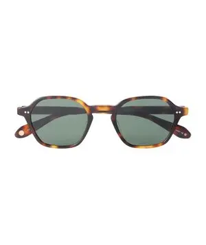 Garrett Leight Hexagonal Acetate Sunglasses - Tortoiseshell