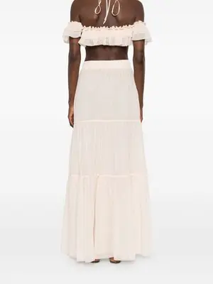 Ermanno Scervino Tiered Maxi Skirt - Pink
