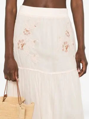 Ermanno Scervino Tiered Maxi Skirt - Pink