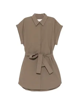 Matteau Cotton Mini Dress With Detachable Belt
