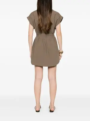 Matteau Cotton Mini Dress With Detachable Belt