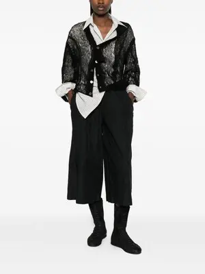 Comme Des Garçons Wide-leg Trousers - Black