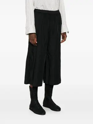 Comme Des Garçons Wide-leg Trousers - Black
