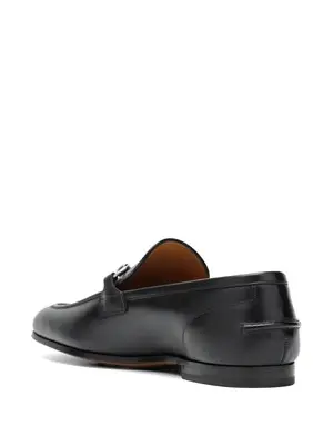 Gucci Jordaan Leather Loafers With Horsebit Detail - Black