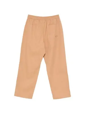 Maison Kitsuné Cotton Trousers With Embroidered Logo