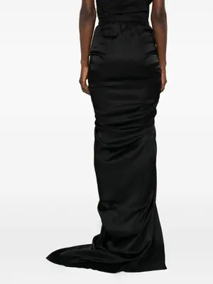Rick Owens Asymmetric Draped Skirt - Black
