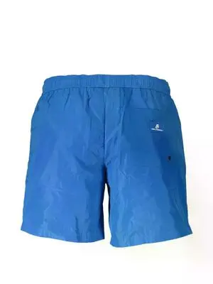 Karl Lagerfeld Logo Print Drawstring Swim Shorts