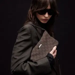 Gucci Lady Lunetta Small Gg Canvas Shoulder Bag - Beige
