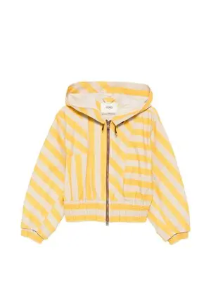 Fendi Striped Blouson Jacket - Yellow