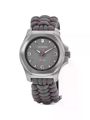 VICTORINOX I.n.o.x. V 37mm Watch With Paracord Strap - Grey