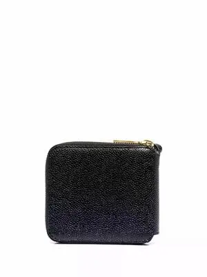 Thom Browne 4-bar Debossed Compact Wallet