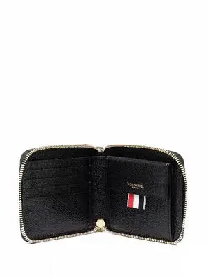 Thom Browne 4-bar Debossed Compact Wallet