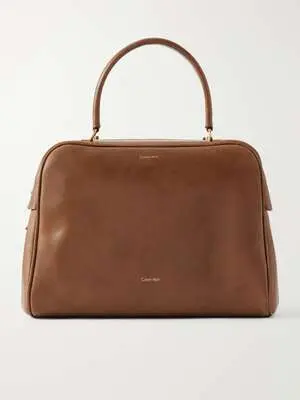 Calvin Klein America Leather Shoulder Bag - Tan