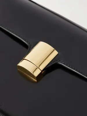 Calvin Klein Tilla Small Leather Shoulder Bag - Black