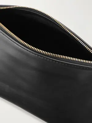 Calvin Klein Aurelis Leather Shoulder Bag - Black