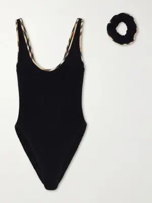 Burberry X Hunza G Original Crinkle™ One-piece Swimsuit - Black