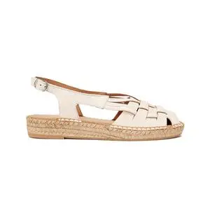 NAGUISA Etel Ecru Espadrille Sandals - Beige