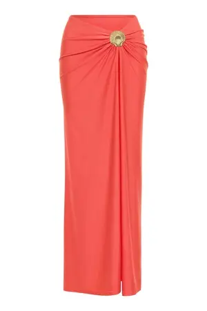 ADRIANA PAPPAS DESIGNS Coral Quartz Luna Skirt - Orange