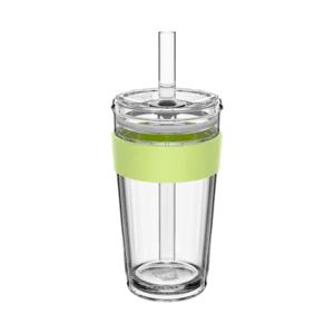 KEEPCUP Cold Cup Longplay Boba Straw Lid 16oz/454ml Reusable Coffee Cup Matcha - Green
