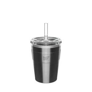 KEEPCUP Cold Cup Thermal With Straw Lid 12oz/340ml Stainless Steel Reusable Coffee Cup Nitro - Grey