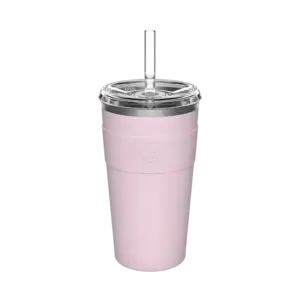 KEEPCUP Cold Cup Thermal With Straw Lid 16oz/454ml Stainless Steel Reusable Coffee Cup Pashmak - Pink