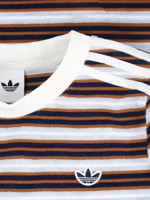 Adidas Summer Glow" Striped Cotton T-shirt - Multi