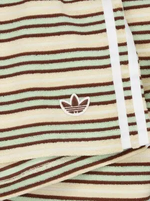 Adidas Summer Glow" Striped Cotton Terry Sweatshorts - Multi