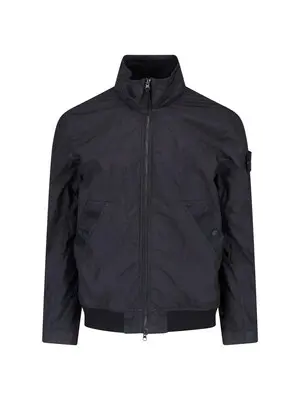 Stone Island Crinkle Reps Ny Jacket - Black