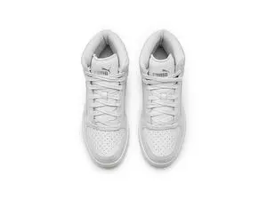 PUMA Rebound Layup Mid Top Lace Up Sneakers - Silver