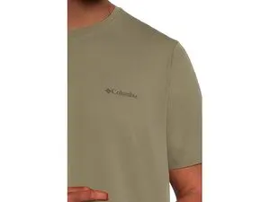 Columbia Tech Trail Utility Short Sleeve Crew Workout Stone - Green