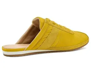 J/SLIDES NYC Pandora Flat Mule Shoes - Yellow