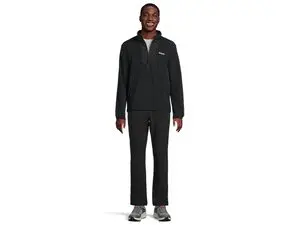 Columbia Half Zip Fleece Jacket With Zippered Pockets - Black