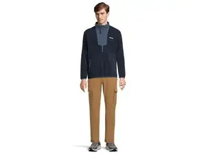 Columbia Half Zip Fleece Jacket With Zippered Pockets - Navy