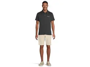 Columbia Tech Trail Utility Polo Short Sleeve Knit Everblue - Black
