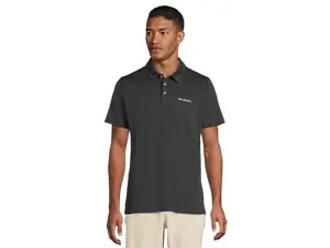 Columbia Tech Trail Utility Polo Short Sleeve Knit - Black