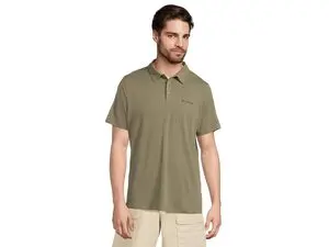 Columbia Tech Trail Utility Polo Short Sleeve Knit Everblue - Green