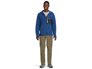 Columbia Fast Trek Overlay Hooded Full Zip Fleece Jacket