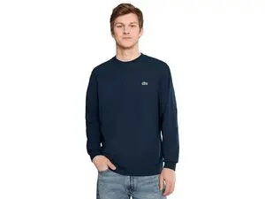 Lacoste Long Sleeved Cotton T-shirt T Shirt Blue 1 - Navy